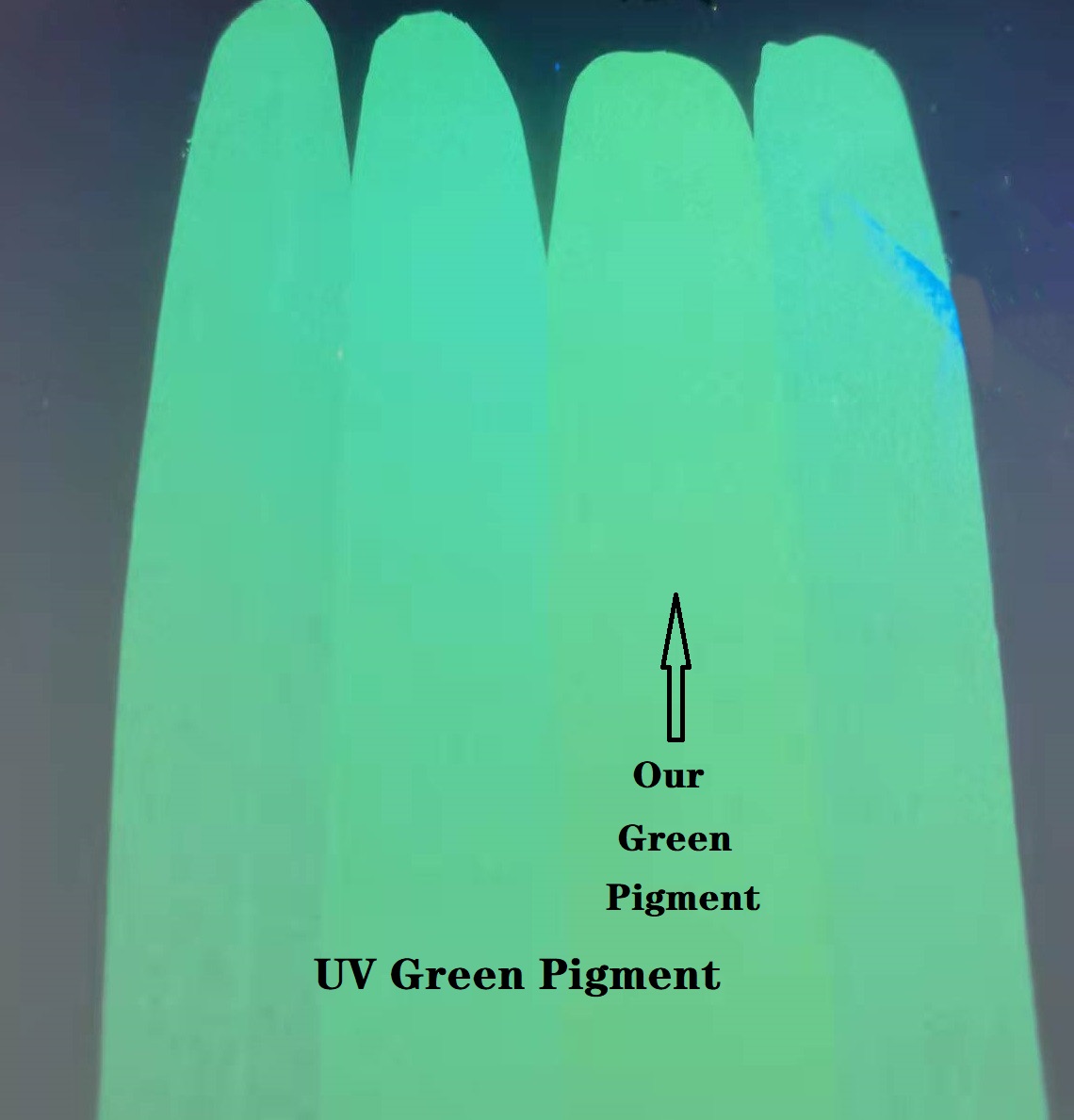 China UV Fluorescent Pigments UV-A UV-B UV-C Red Yellow Green Blue ...