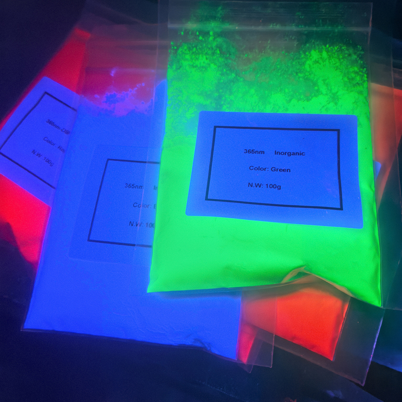 China 365 inorganic Invisible UV fluorescent green pigment powder uv ...